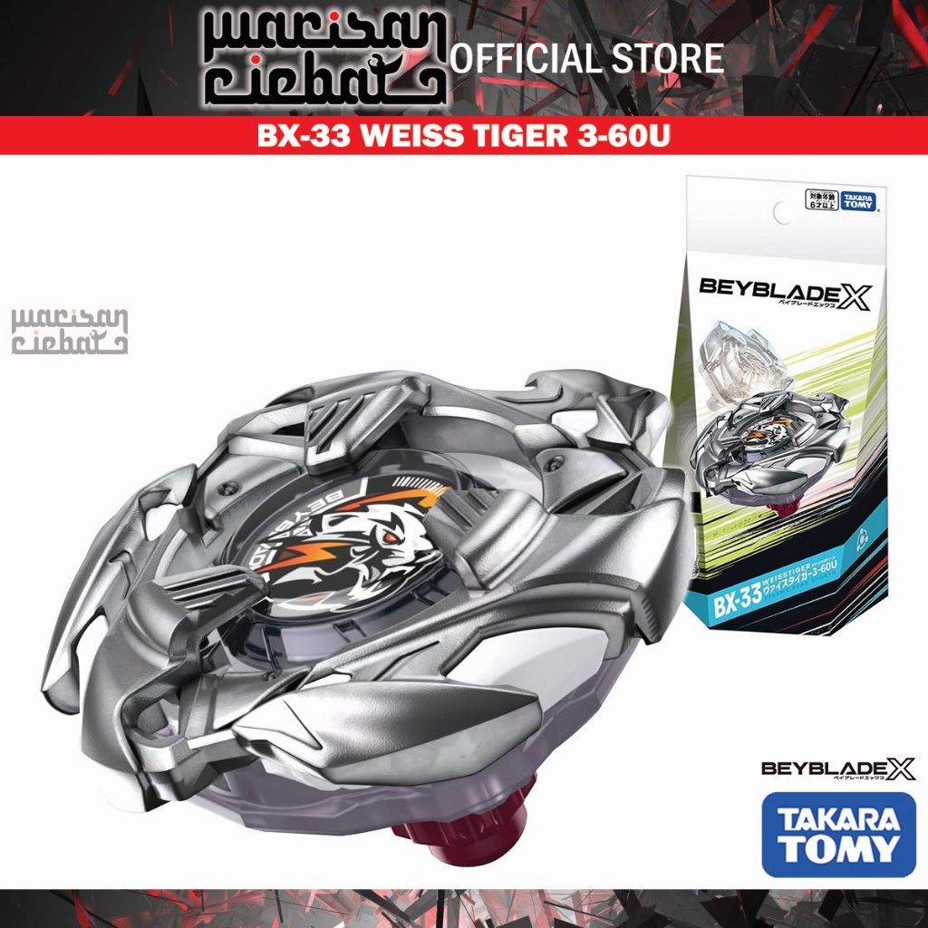 Takara Tomy Beyblade X BX-33 Booster Weiss Tiger 3-60U | Shopee Singapore