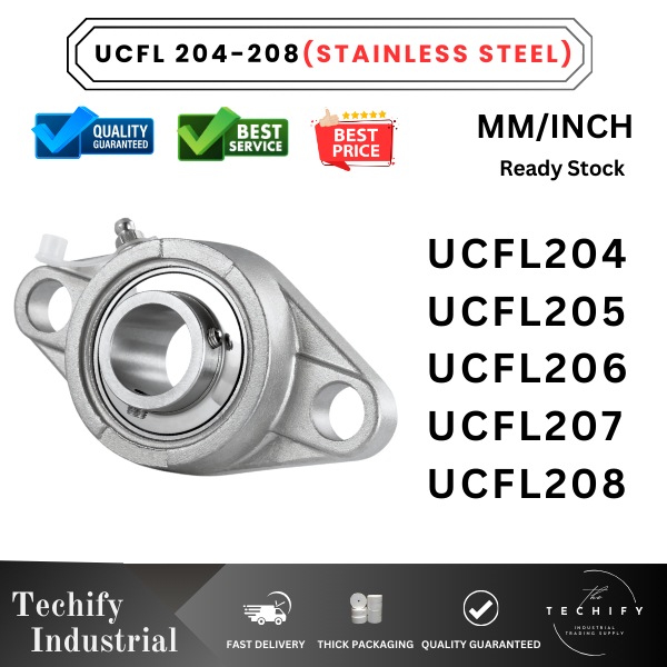 STAINLESS STEEL UCFL204 UCFL205 UCFL206 UCFL207 UCFL208 MM/INCH PILLOW BLOCK BEARING UCFL ...