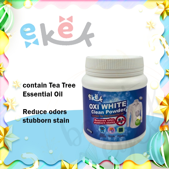 ekek Oxi White Clean Powder 400g | Shopee Singapore