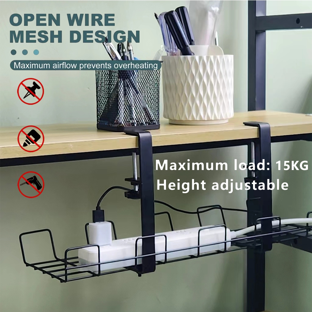 Under Desk Cable Management Wire Organizer Tray Upgrade Wire Organizer ...