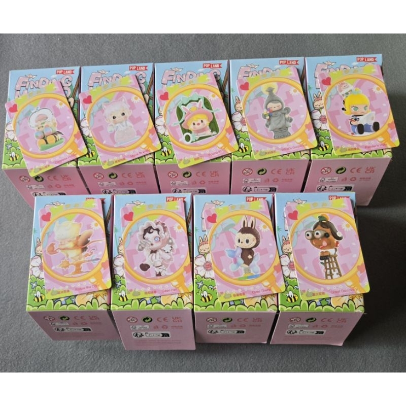 Popmart Finding MOKOKO Series Popland Labubu Skullpanda Hirono Molly ...
