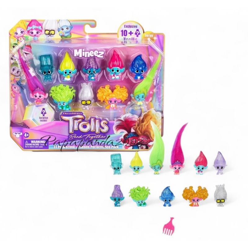 Trolls Band Together Mineez Brozone + Friends Performance Pack | Shopee ...