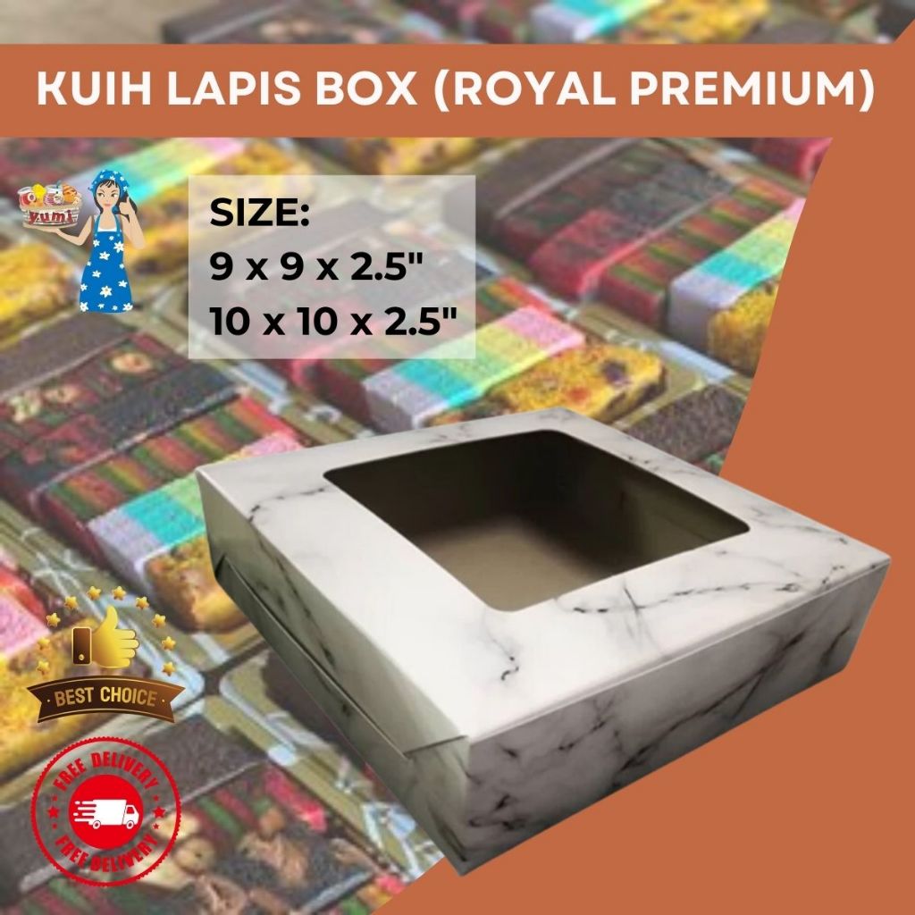 KUIH LAPIS BOX (WINDOW) (ROYAL PREMIUM) (5PCS) | Shopee Singapore