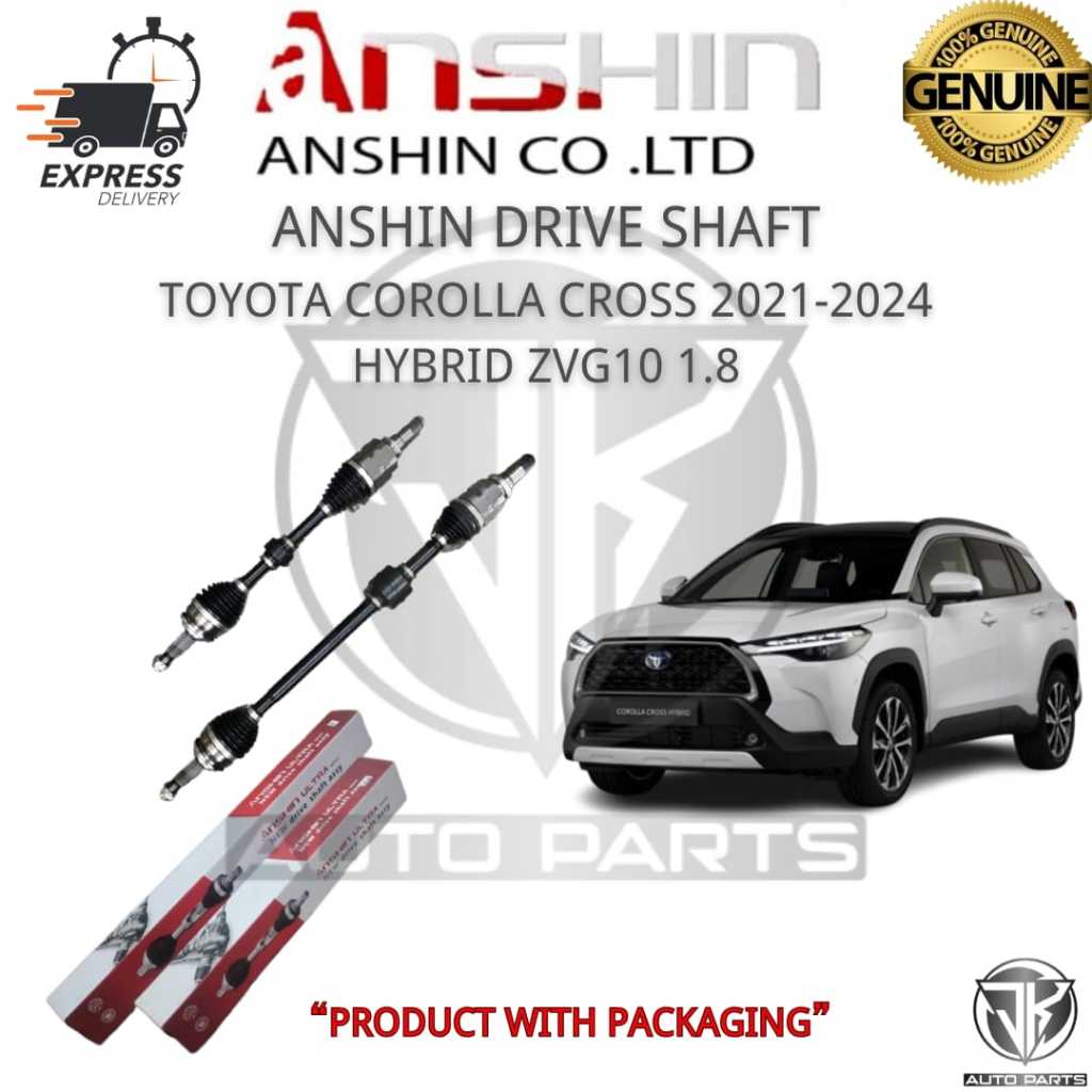 ANSHIN JAPAN FRONT DRIVE SHAFT TOYOTA COROLLA CROSS HYBRID 2021-2024 ...