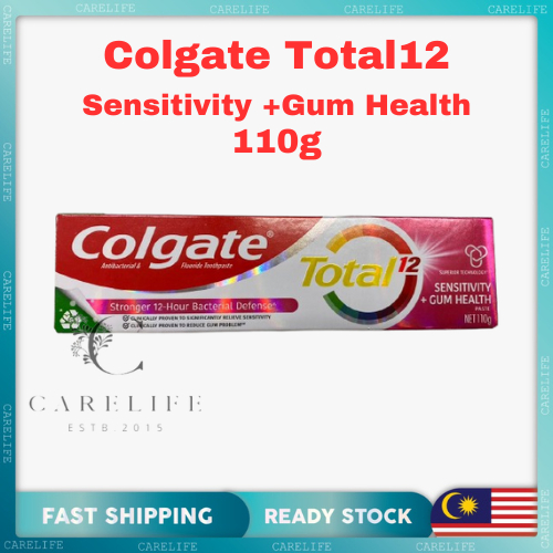 Colgate Total Sensitivity & Gum Toothpaste 110g Sensitive & Gum Health | Shopee Singapore