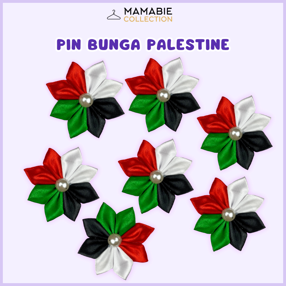 Palestine Brooch Pin Palestine Ribbon Satin Brooch Flower Decoration ...