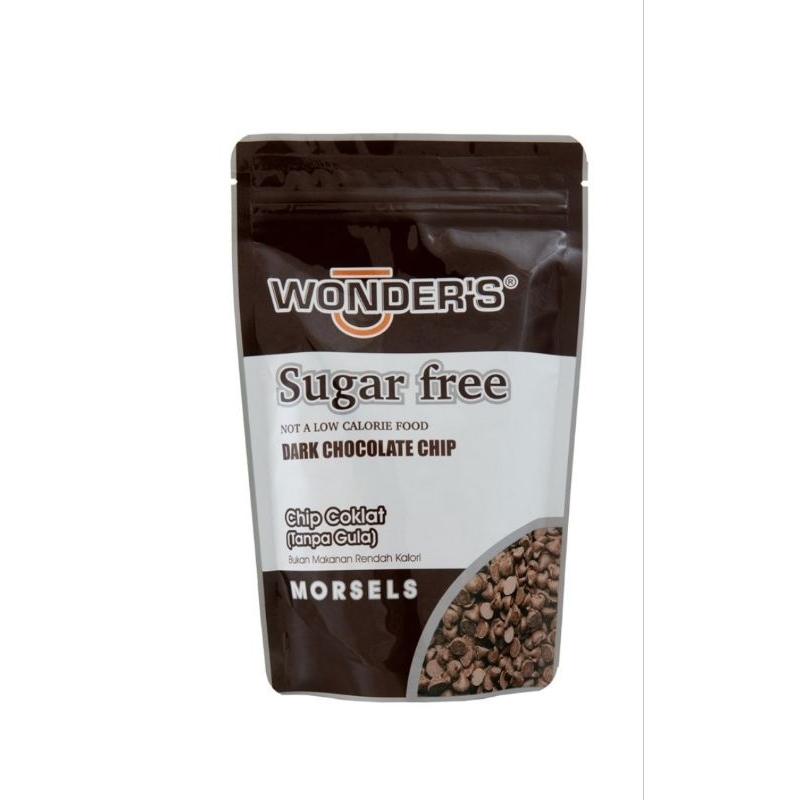 WONDER Halal No Sugar Chocolate Chip 200g | Shopee Singapore