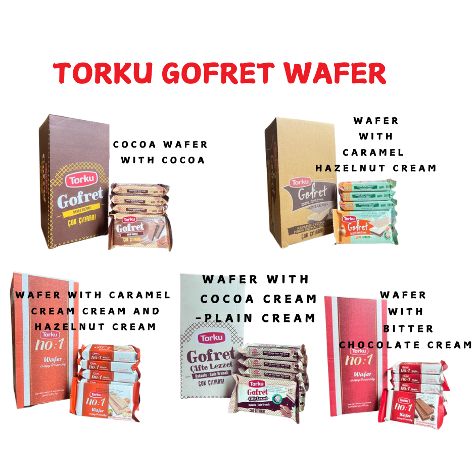 TORKU GOFRET WAFER CHOCOLATE 24PCS | Shopee Singapore