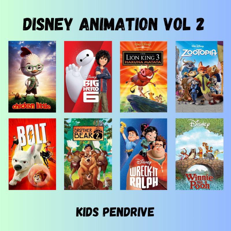 DISNEY ANIMATION 2 32GB USB KINGSTON - PENDRIVE KARTUN KANAK KANAK ...