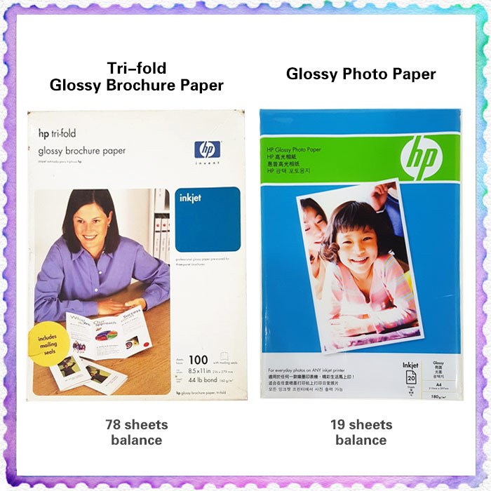 HP Inkjet Professional Printing Glossy Paper Tri-fold brochure / A4 ...