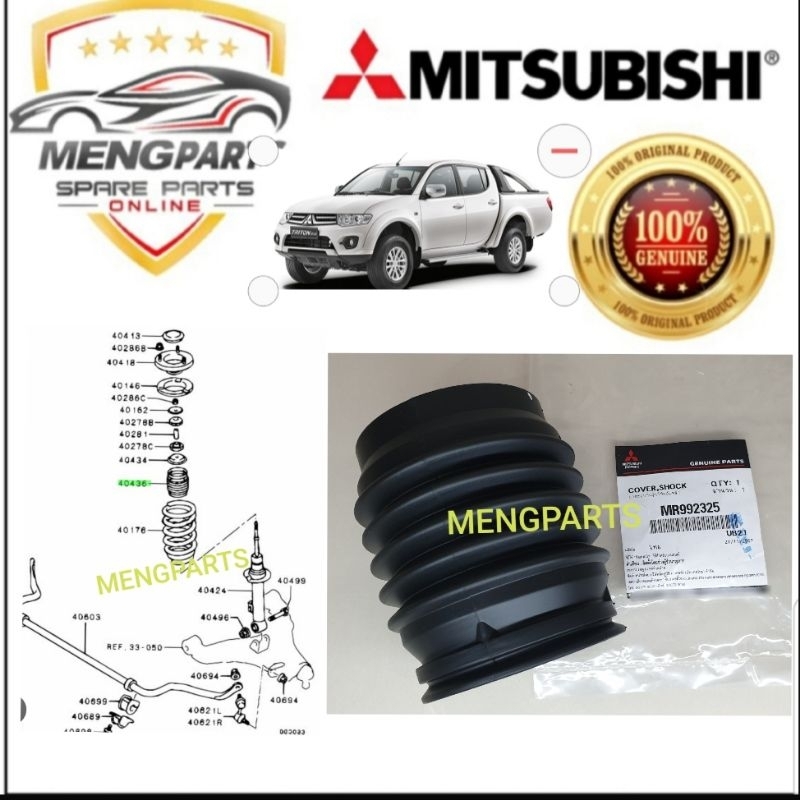 MITSUBISHI TRITON & PAJERO SPORT 4WD 2005Y-2024Y FRONT ABSORBER BOOT ...