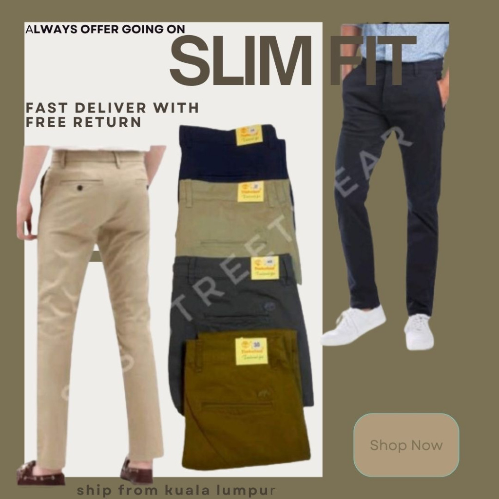 Seluar office formal slack pants for unisex lelaki dan perempuan unisex ...