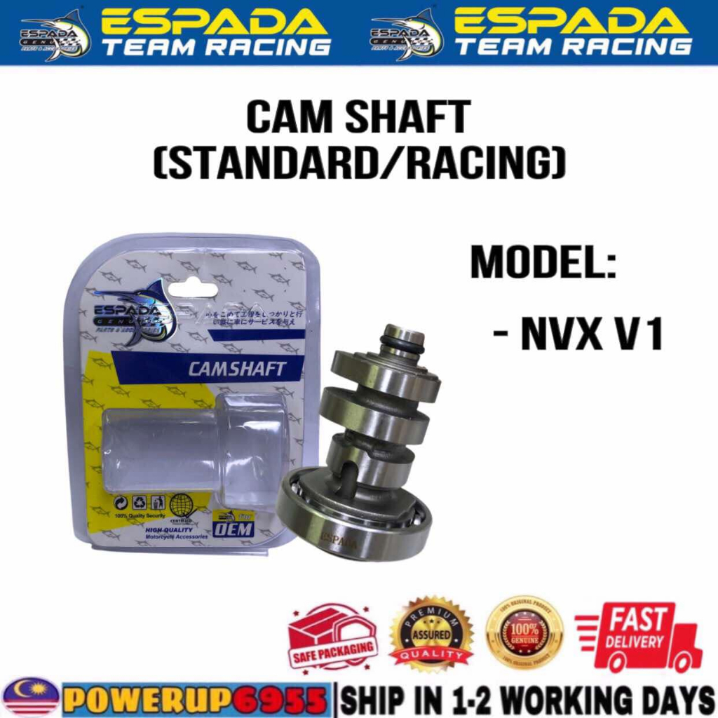 NVX155 NVX 155 V1 ESPADA RACING STANDARD CAMSHAFT CAM SHAFT STD SPEC YAMAHA | Shopee Singapore