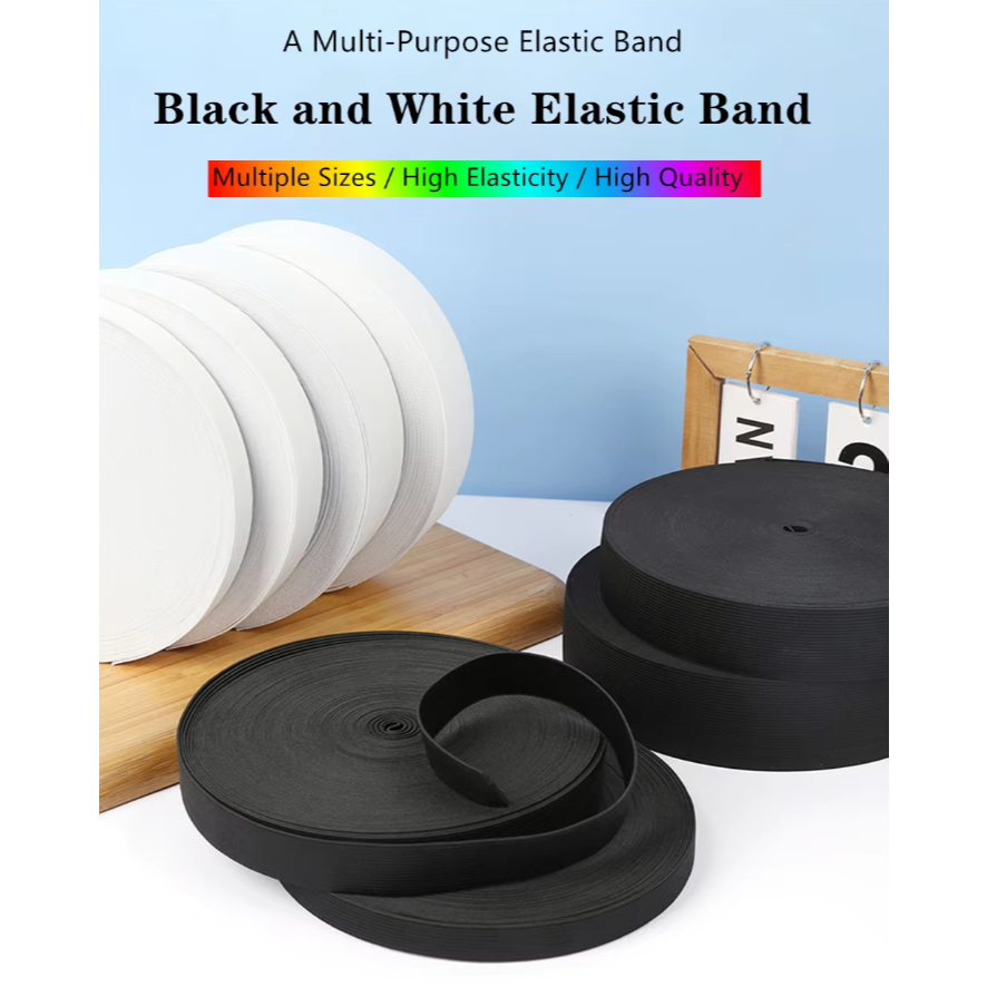 1yard 10mm/20mm Flat Elastic Band Sewing Garment Accessories Nylon ...