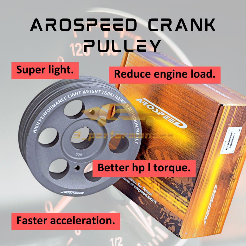 HONDA Arospeed Crank Pulley City GD Jazz GD Civic FC FD FB EG Accord ...