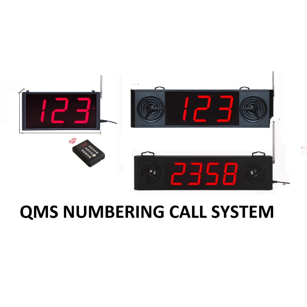 Queue QMS Restaurant Wireless Number Keypad Call Queue System Counter Cashier Calling Order ...