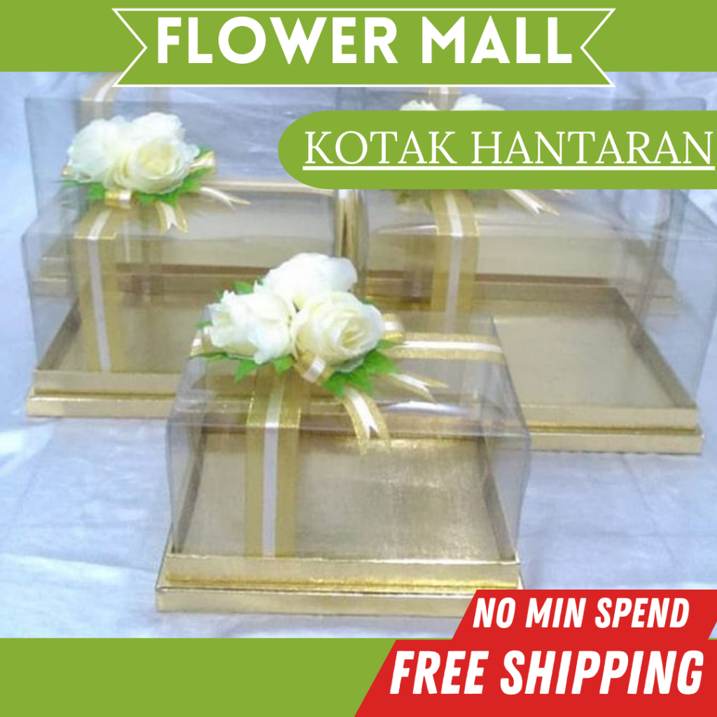 KOTAK HANTARAN Doorgift Florist Box Bunga Hantaran Hadiah Borong Kahwin ...