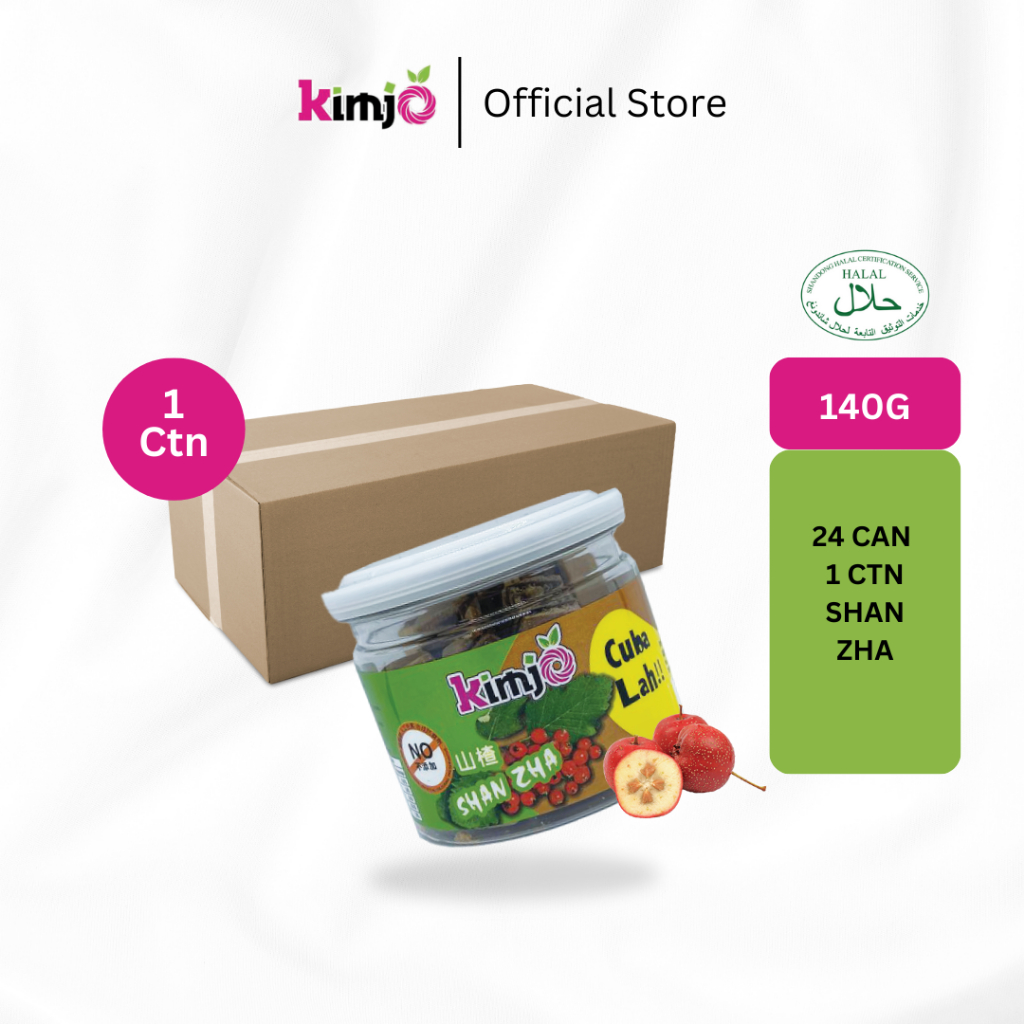 [BUNDLE] Kimjo Asam Shan Zha [1 CTN - 24 Cans] | Snek Asam Masam Manis ...