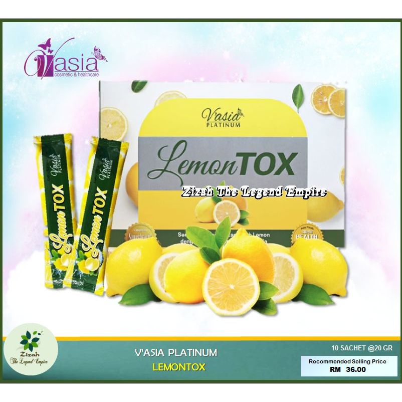 V'ASIA ( VASIA ) Platinum Lemon Tox (10 Sachets @20gr) | Shopee Singapore