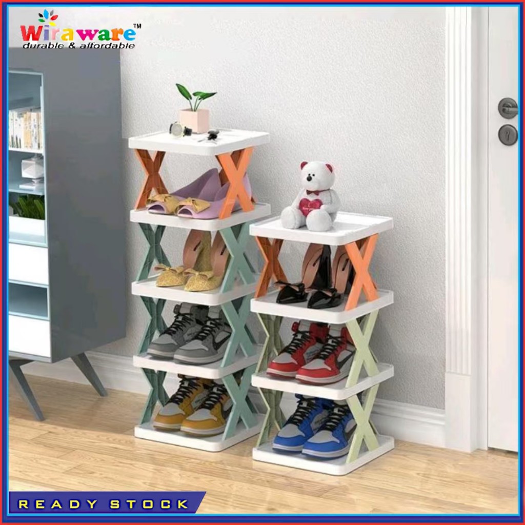Rak Kasut Plastic Shoes Rack Multi-layer Shoe Rack Storage Cabinet ...