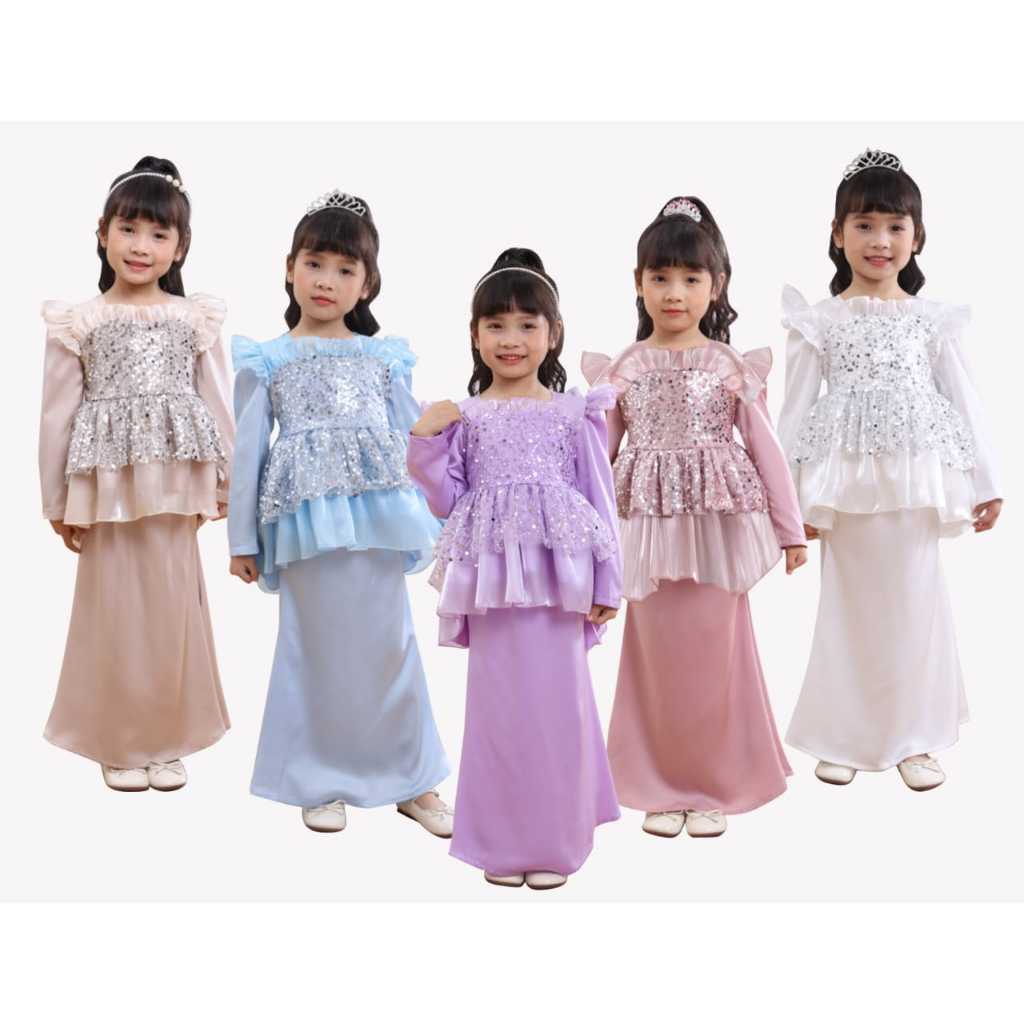RAYA KIDS 2025 COOL ELVES BAJU RAYA Sequin | Shopee Singapore