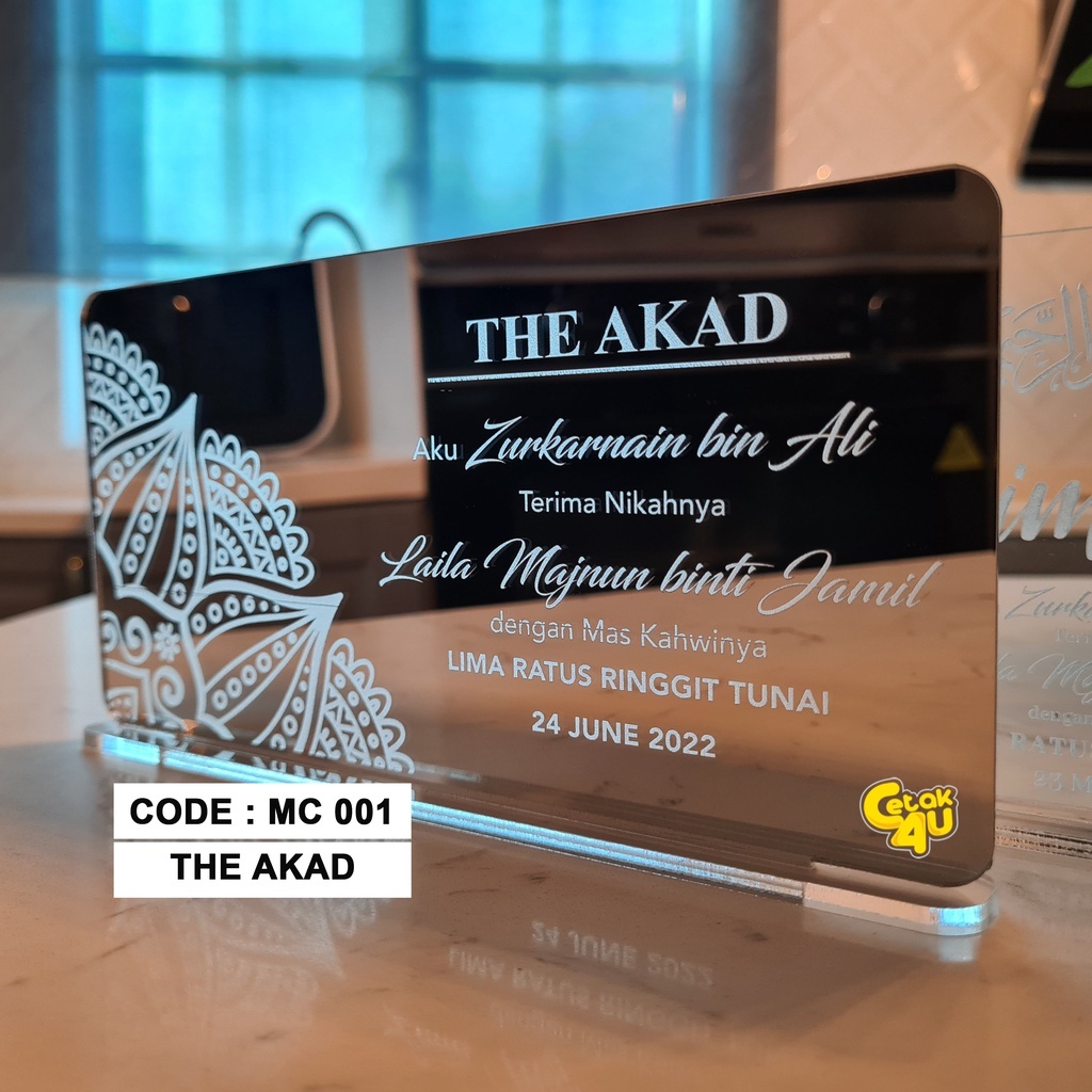 Cek Hantaran + Box Baldu / Cek + Tapak | Replika Cek | Cheque Hantaran ...