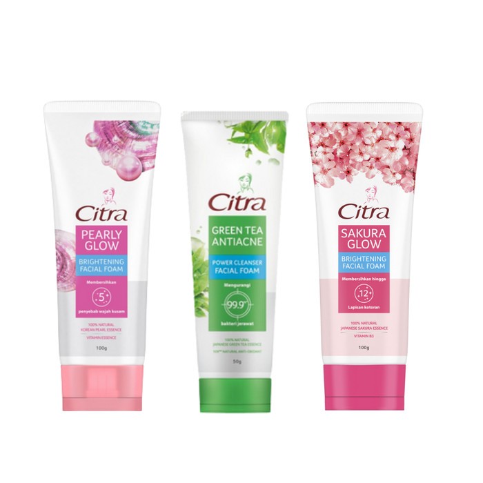 CITRA PEARLY GLOW BRIGHTENING FACIAL FOAM 100G | Shopee Singapore