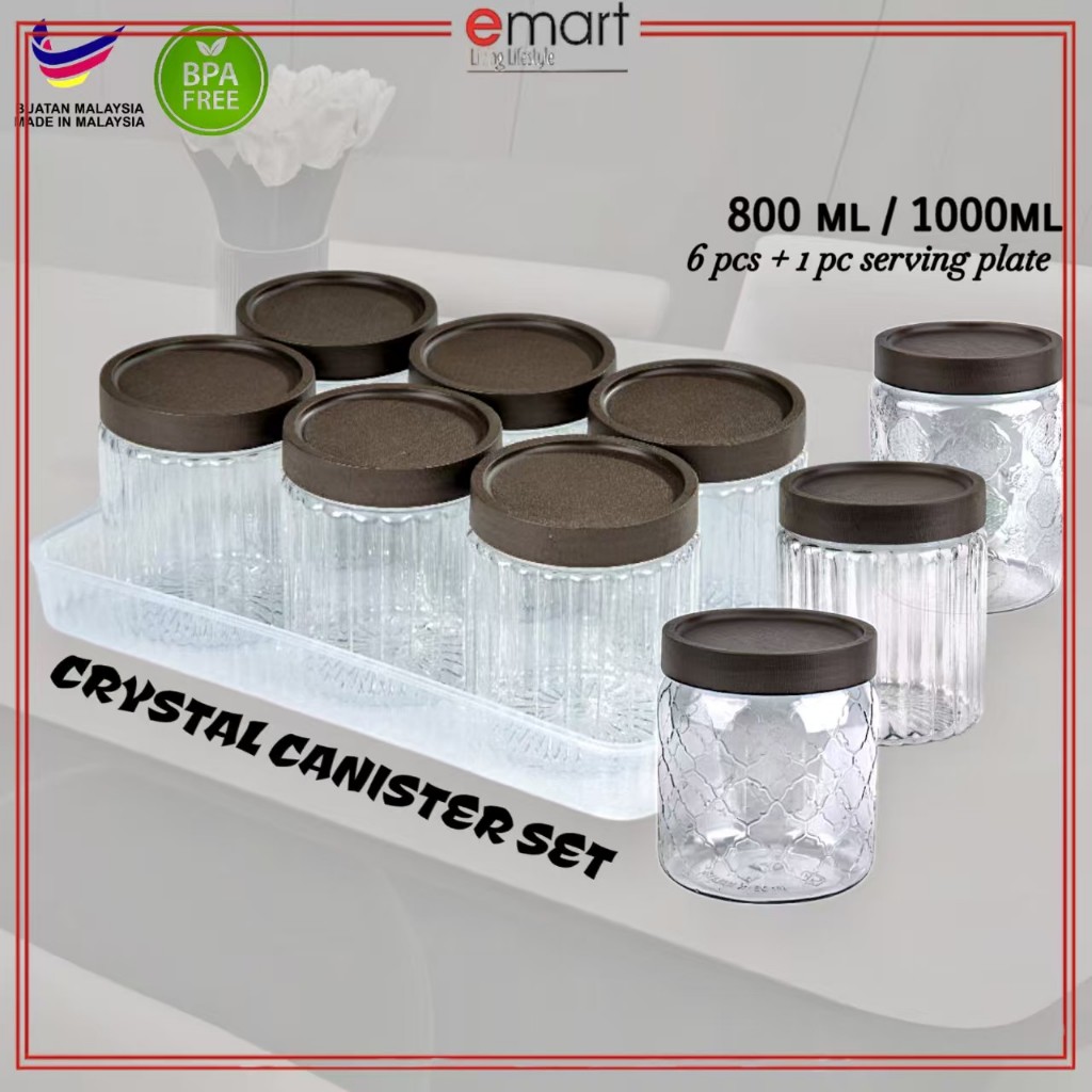 6pcs Bekas Kuih Raya Set 800ml / 1000ml / Cookies Container Set/ Bekas ...