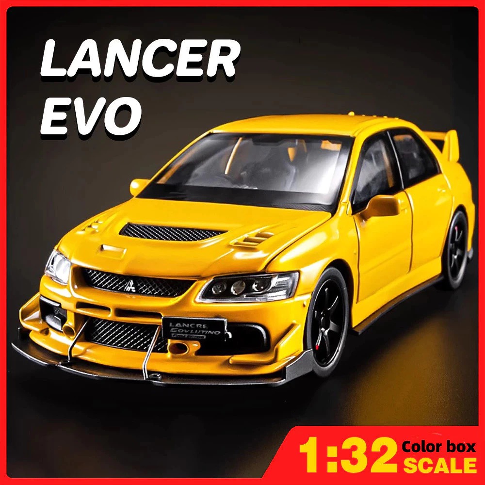 1:32 Scale Mitsubishi Lancer Evolution IX Car Alloy Model Diecast Cars ...