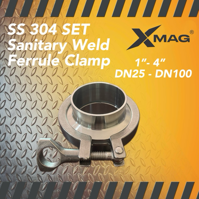 SS304 SANITARY WELD FERRULE CLAMP SET | Shopee Singapore