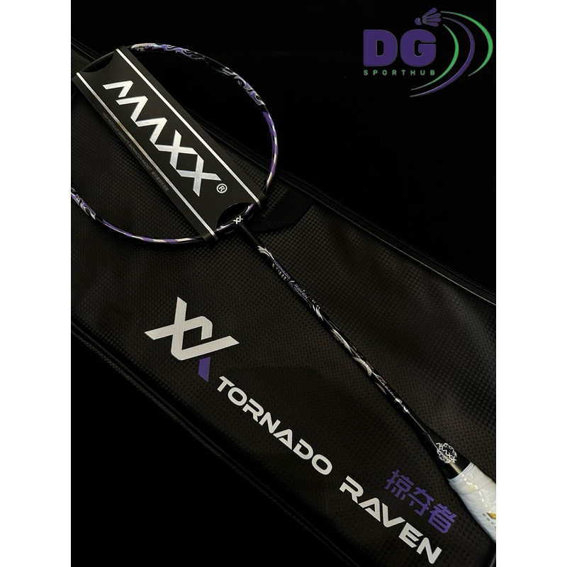 MAXX TORNADO RAVEN BADMINTON RACQUET WITH COVER | Shopee Singapore