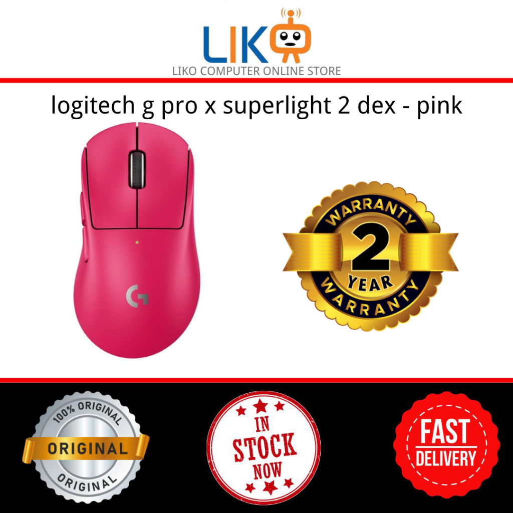 Logitech G Pro X Superlight 2 DEX - White/Black/Pink | Shopee Singapore