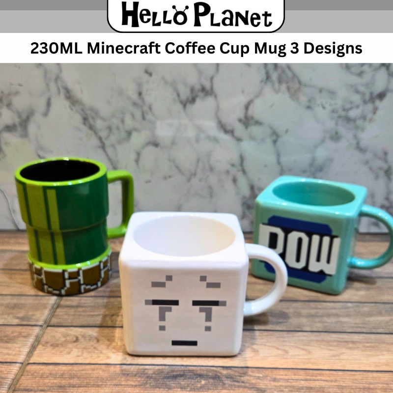 Minecraft Super Mario Nintendo Dirt Block Square Pow Mob Face Cup ...
