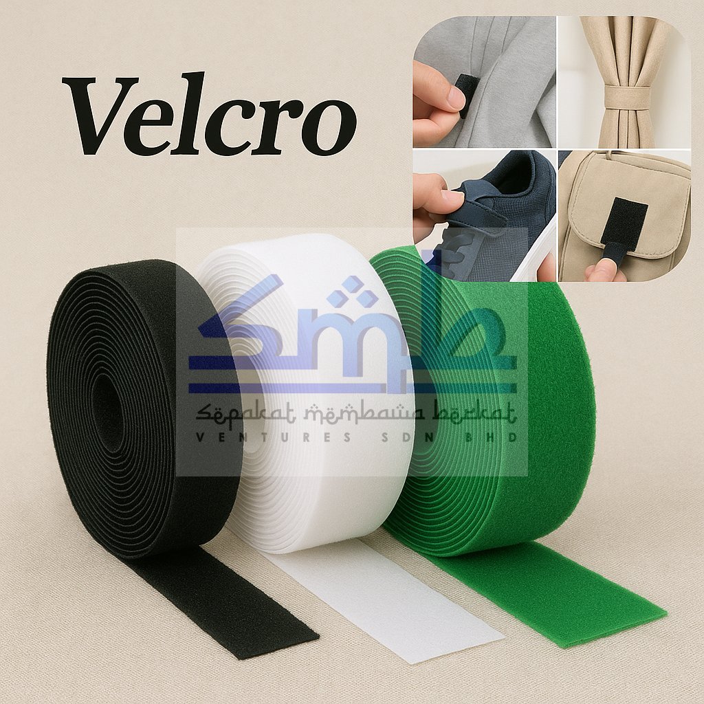 (HL) Velcro Tape Premium Quality Hook & Loop (No Glue and With Glue ...