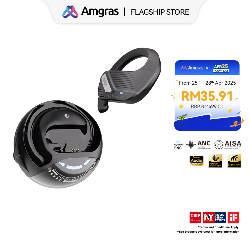 Amgras PokeBall Pro OWS Air Conduction earphone Bluetooth Wireless ...