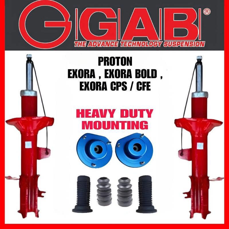 PROTON EXORA , EXORA BOLD , EXORA CPS / CFE GAB SUPER R HEAVY DUTY FRONT ABSORBER + MOUNTING ...