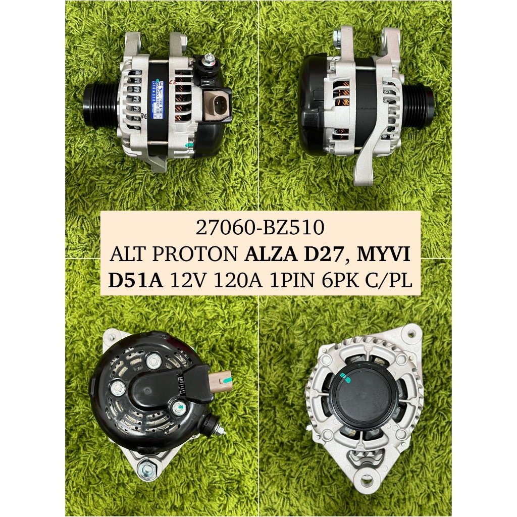 PERODUA ALZA D27 MYVI D51A 12V 120A 1PIN 6PK C/PL NEW ALTERNATOR (27070 ...