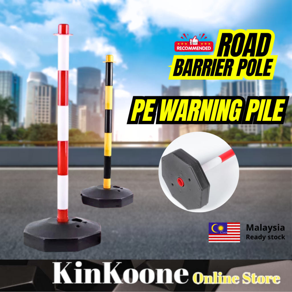 85cm Traffic Safety Post Parking Delineator Barrier Bollard Cones ...
