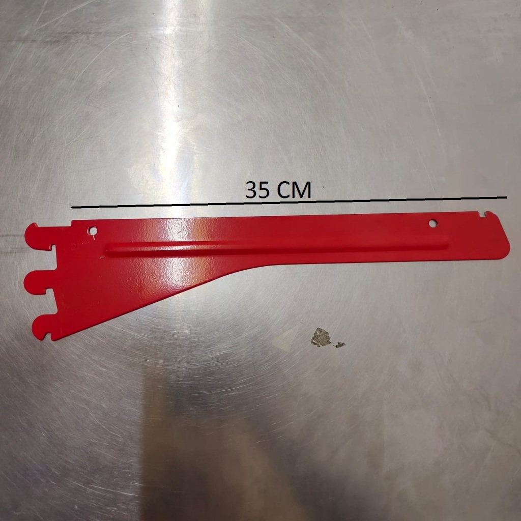 2nd Hand Gondola Brackets 35cm (Red Color) | Shopee Singapore