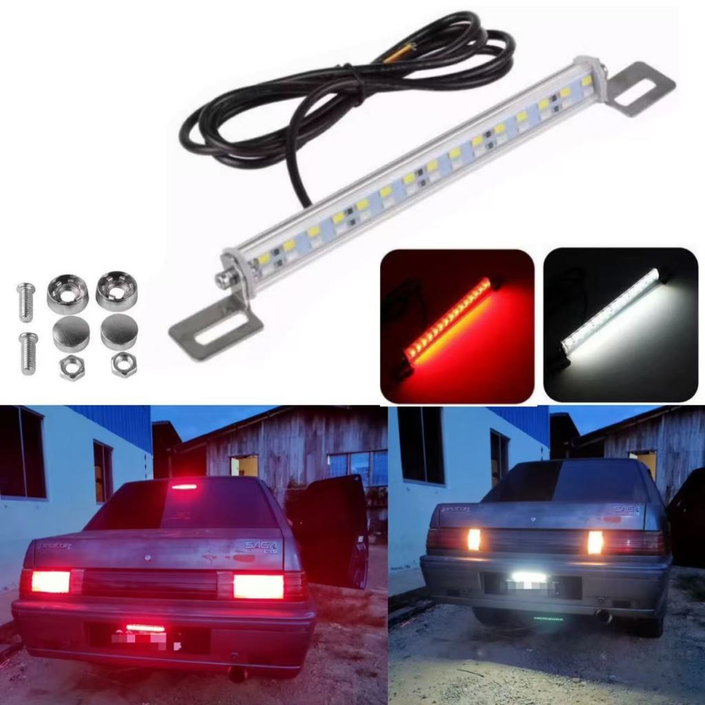2IN1 Car Reverse Brake Rear Light Lamp Bar License Plate Backup Flash ...
