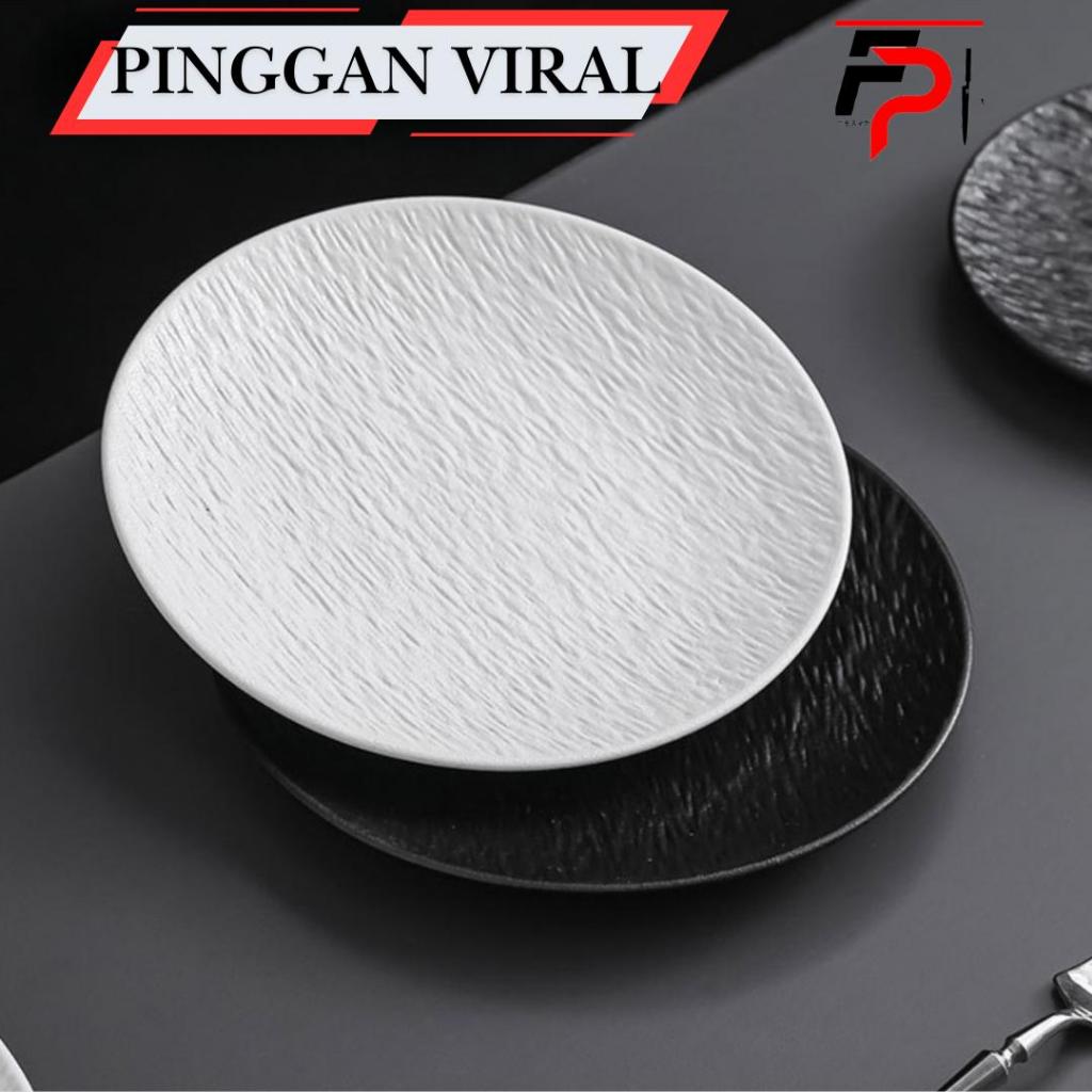 F04 Pinggan Dapur Plastic Viral 25CM /19.5CM Western Food Plate ...