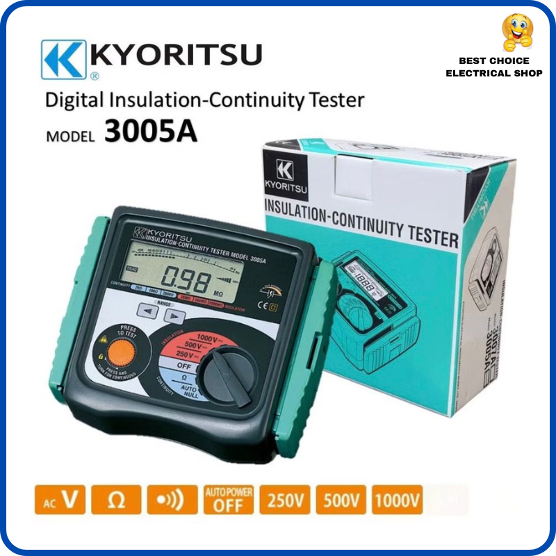 KYORITSU 3005A Digital Insulation / Continuity Testers Insulation ...