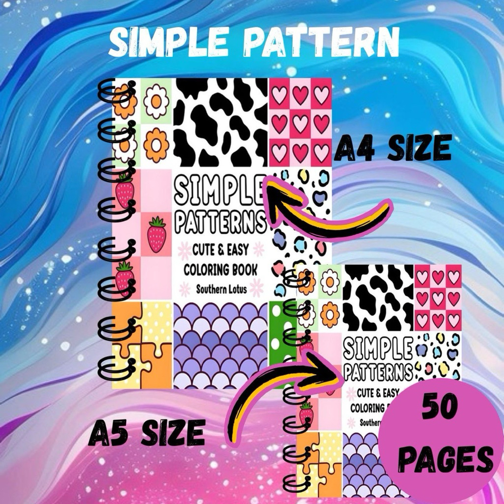 SIMPLE PATTERN – Coloring Book For Children, Teens & Adults | Coloring ...