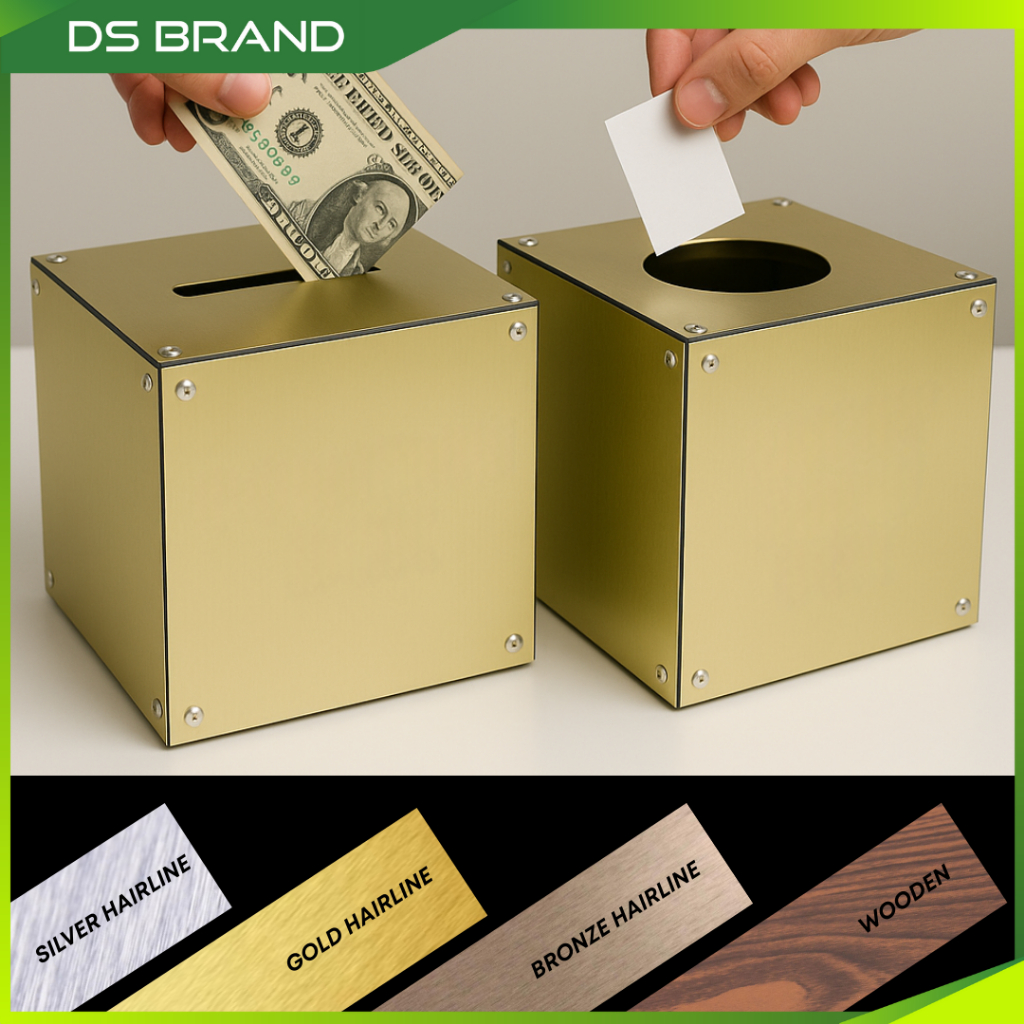 Premium Stylish Gold / Silver / Bronze Hairline / Wood Pattern Lucky ...