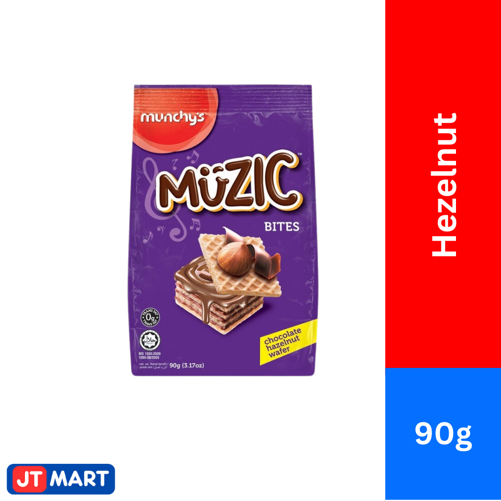 Munchy's Muzic Wafer Bites - Hazelnut (90g) | Shopee Singapore