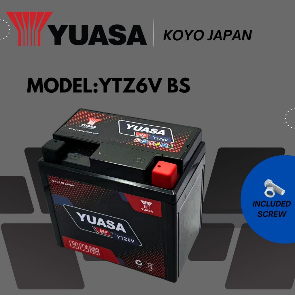 YUASA YTZ6V YTZ6 BATTERY MOTOR RS150 RXS150 RS CBR150 PCX150 NEW ...