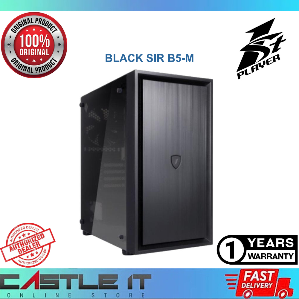 1st Player BLACK SIR B5-M Gaming Case Micro ATX Casing B5M PC Case MATX ...