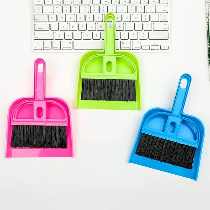 Homezie Mini Sweep Cleaning Brush Keyboard Brush Broom Dustpan Set ...