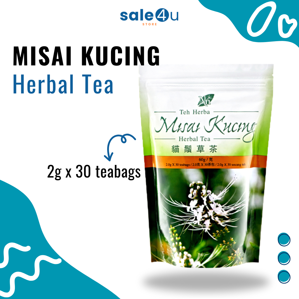 Nn Misai Kucing Herbal Tea (2g x 30 teabags) | Shopee Singapore