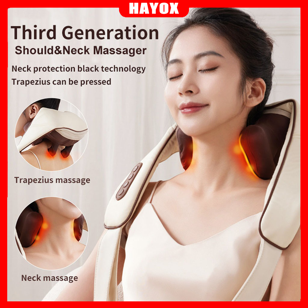 Multi Angle Neck Shoulder Massage same AUX Clamp Kneading Trapezius ...